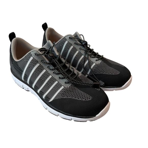 Apex | Shoes | Apex Bolt Knit Lace Up Active Orthopedic Shoes Blackgray ...